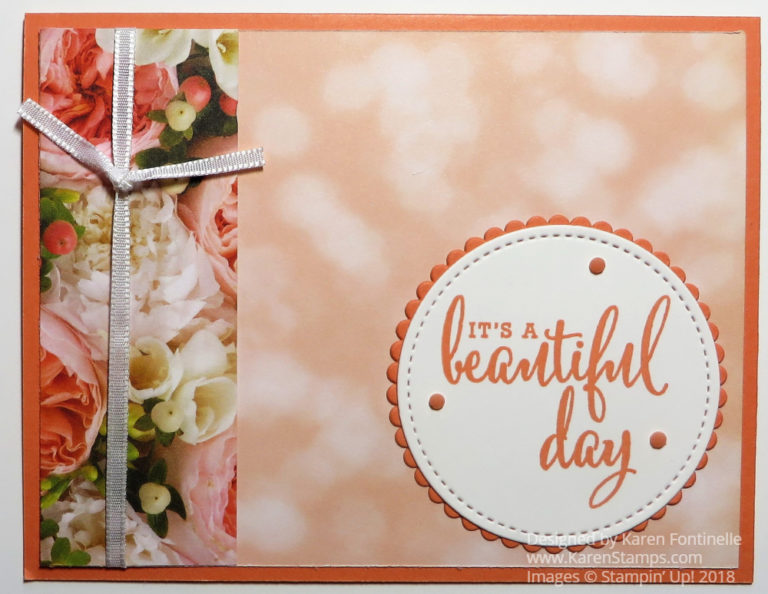 Petal Promenade Beautiful Day Card | Stamping With Karen