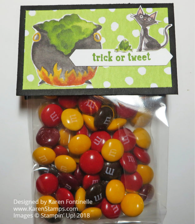A Toil & Trouble Halloween Treat Bag Topper
