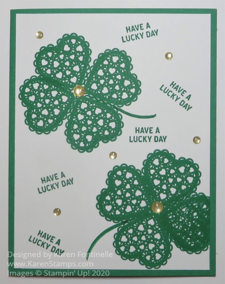 St. Patrick's Day Shamrock Card