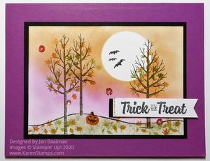 Trick or Treat Card For Halloween | Stamping With Karen