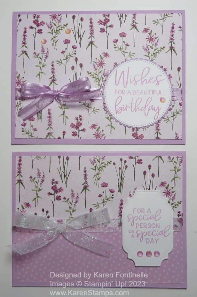 Dainty Flowers Fresh Freesia Cards | Stamping With Karen