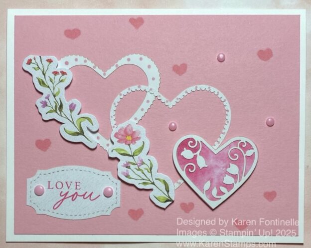 Easy Elebrate Love Hearts Card