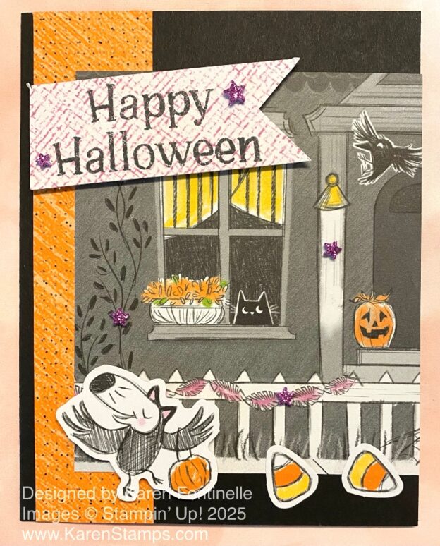 Spooky Sweet Happy Halloween Card | Stamping With Karen