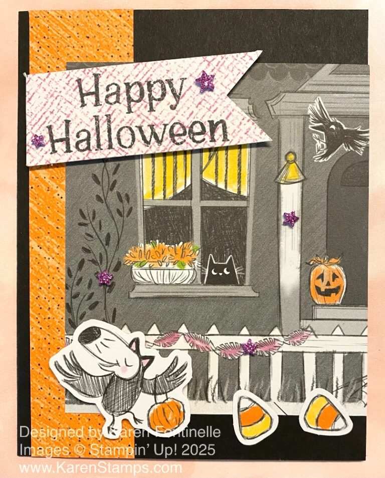 Spooky Sweet Happy Halloween Card | Stamping With Karen